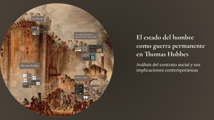 El estado del hombre como guerra permanente en Thomas Hobbes by Juan ...