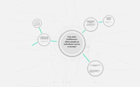 How does indifference affect people as individuals and as a by Joe ...