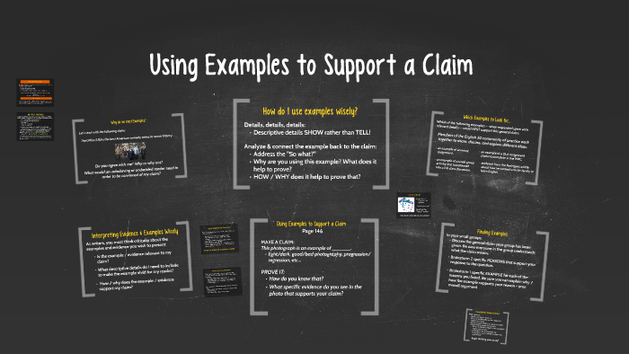 50 Using Examples to Support a Claim by Carolyn Rosales on Prezi