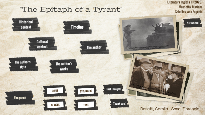 "Epitaph of a Tyrant" by Florencia Sosa on Prezi
