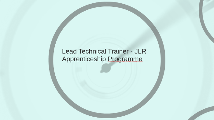 Lead Technical Trainer - JLR Apprenticeship Programme by on Prezi