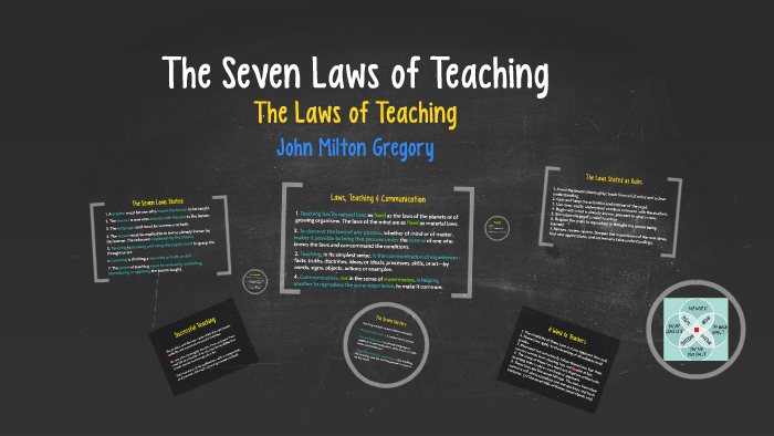 The Seven Laws of Teaching by Roy Atwood on Prezi