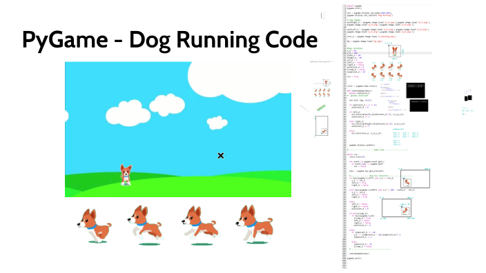 PyGame - Dog Running Code by David Duff on Prezi