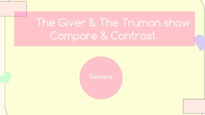 The Giver & The Truman Show Compare & Contrast - Leilani Kahikina by ...