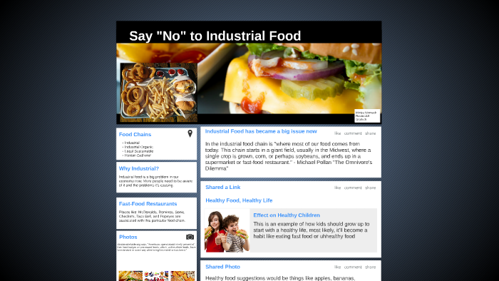 Say "No" to Industrial Food by Miniya Womack on Prezi