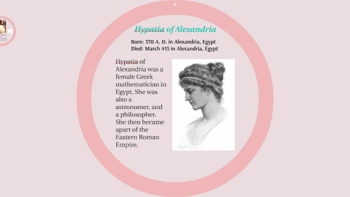 Hypatia of Alexandria by on Prezi