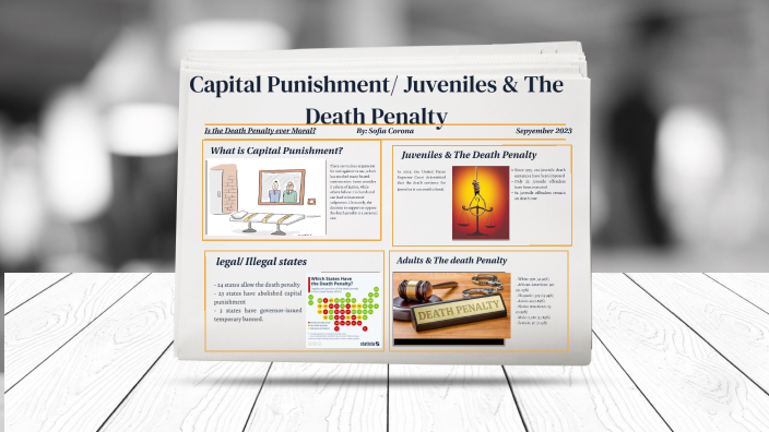 Capital Punishment/ Juveniles & The Death Penalty by Alby Sofia Corona ...