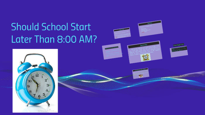 Should School Start at 8:00 AM by Ryan Jermier on Prezi