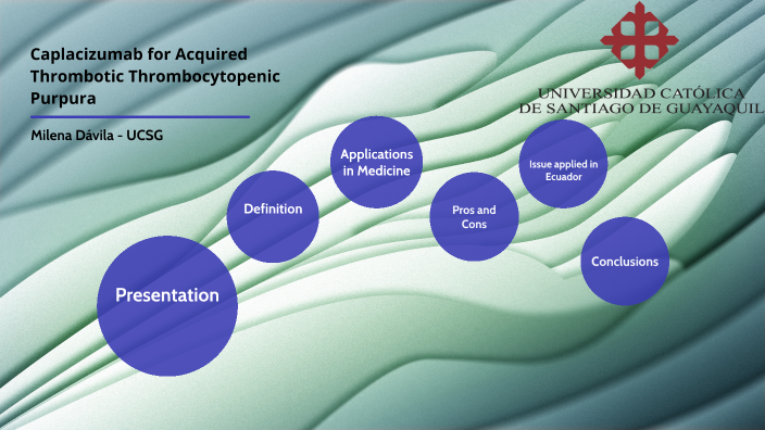 Caplacizumab for Acquired Thrombotic Thrombocytopenic Purpura by Milena ...