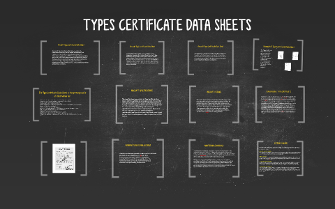 TYPES CERTIFICATE DATA SHEETS by Ann Geelyn Valdez on Prezi