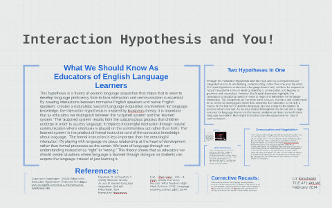 Interaction Hypothesis and You! by Liz Konstantin on Prezi