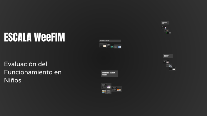 ESCALA WeeFIM by Ana Melgarejo on Prezi