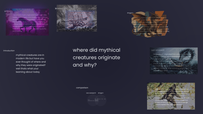 Exploring Mythical Creatures: Legends and Lore by Liam Loviska on Prezi