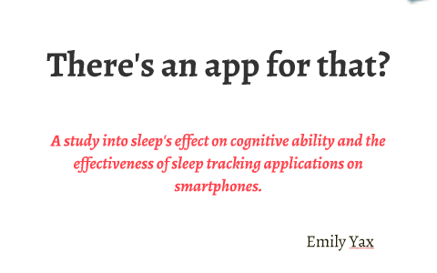 There's an App for that? by Emily Yax on Prezi