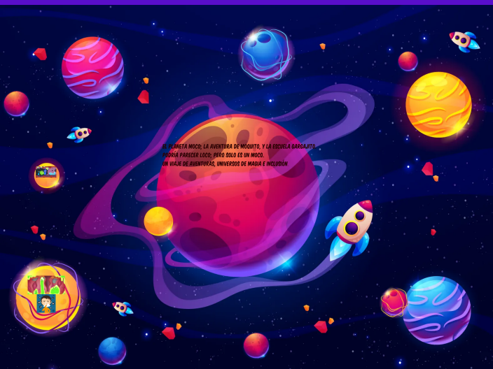 El planeta moco; La Aventura de Moquito, y la escuela gargajito. Podría parecer loco; pero solo ...