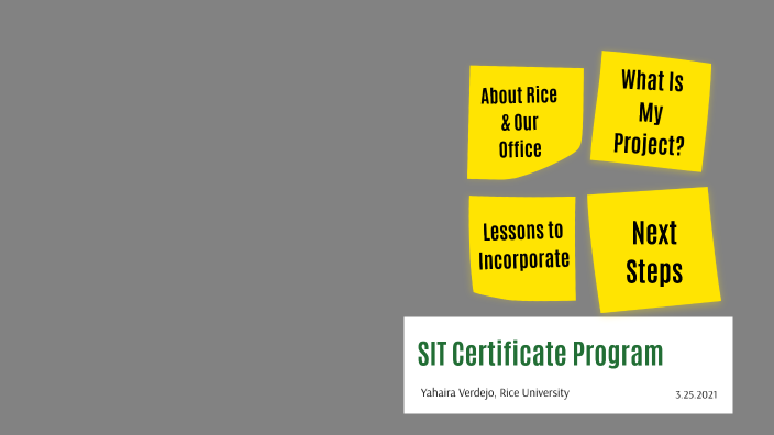 SIT Certificate Program by Yahaira Verdejo on Prezi