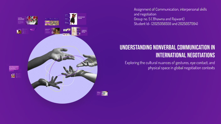 Understanding Nonverbal Communication in International Negotiations by ...
