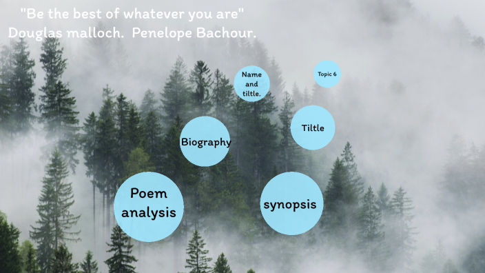 "Be the best of whatever you are" Poem. by Penelope Bachour on Prezi