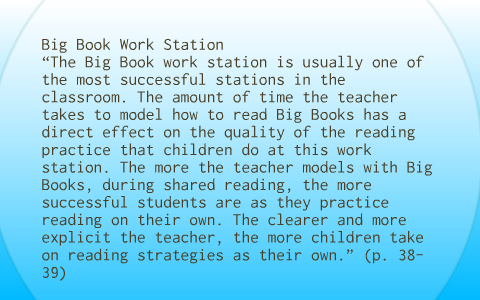 Chapter 4 Big Book Work Station by Katy Moore on Prezi