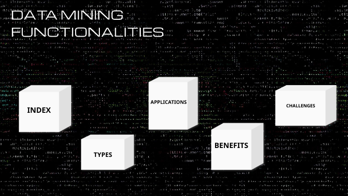 Data Mining functionalities by Deven Patil on Prezi
