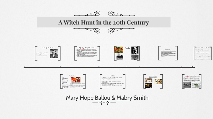 A Witch Hunt in the 20th Century by M B on Prezi