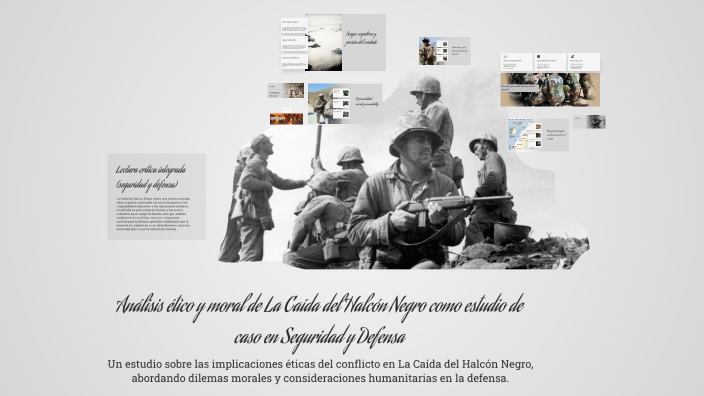 Análisis ético y moral de La Caída del Halcón Negro como estudio de ...