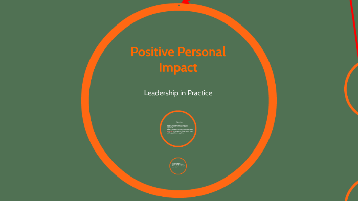 Positive Personal Impact by g w