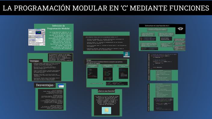 LA PROGRAMACIÓN MODULAR EN ‘C’ MEDIANTE FUNCIONES by Ricardo Chávez on ...