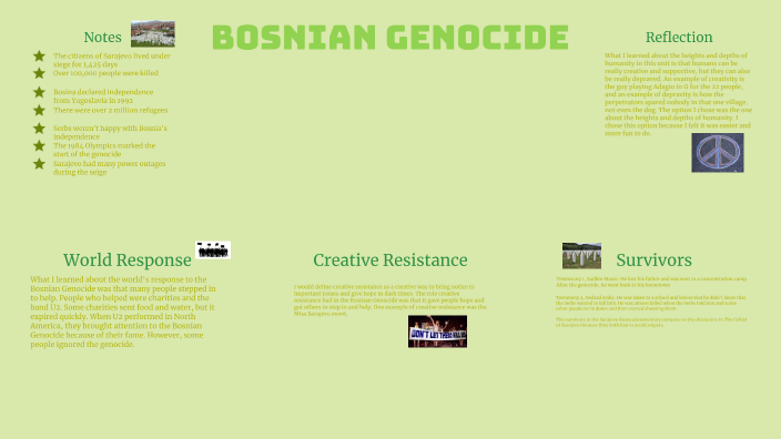 Bosnian Genocide One Pager by Nina Pfundt on Prezi
