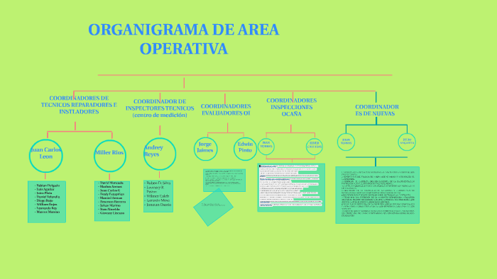 ORGANIGRAMA DE AREA OPERATIVA by lizeth olaya suarez on Prezi