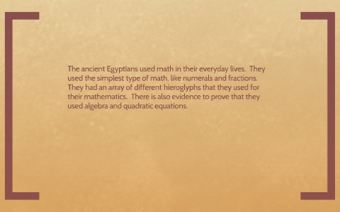 Mathematics Then and Now by on Prezi