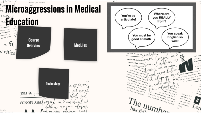 Microaggressions in Medical Education by Victoria Hartwell on Prezi