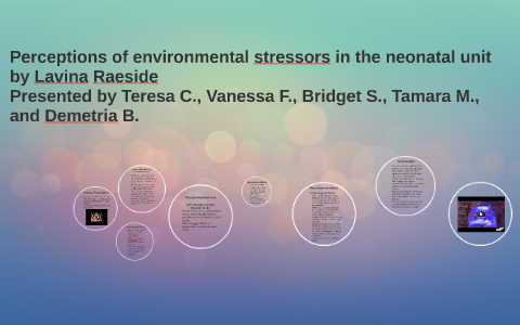 Perceptions of environmental stressors in the neonatal unit by Demetria ...