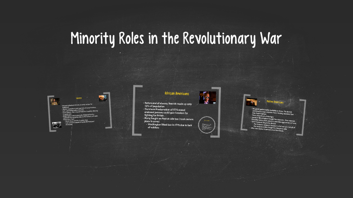 Minority Roles in the Revolutionary War by Jessica Fleming