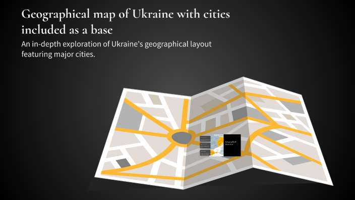 Geographical map of Ukraine with cities included as a base by Camilla ...