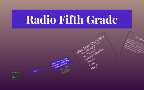 Radio Fifth Grade by Gordon Korman by Ashley Bies on Prezi