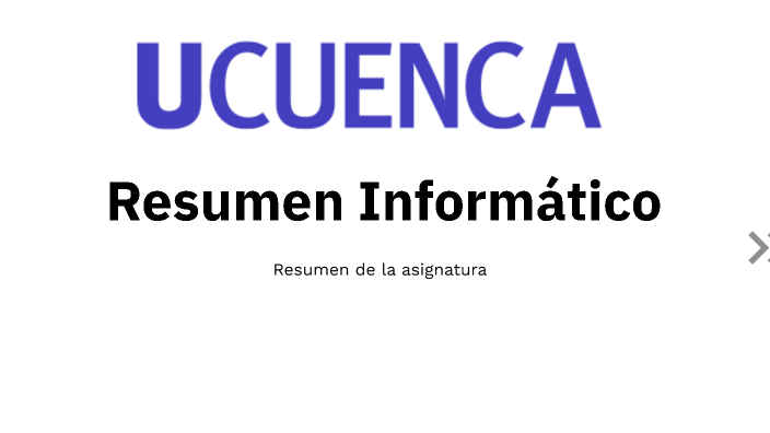 Resumen informático by JENIFFER ELISA CEDILLO DUCHITANGA on Prezi