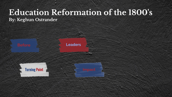 Education Reformation of the 1800's by Keghun Ostrander on Prezi