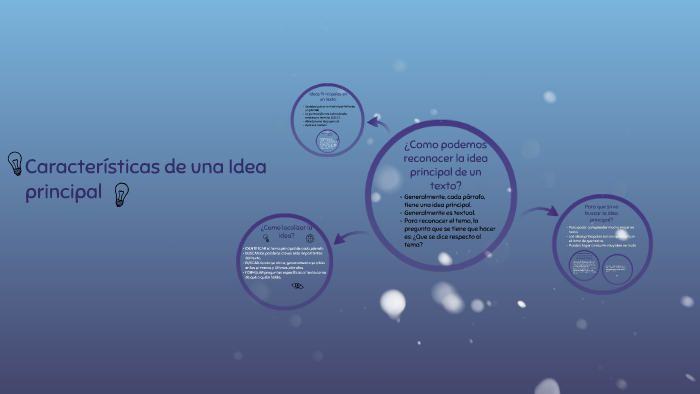 Caracteristicas de una Idea principal by romina pedreros on Prezi