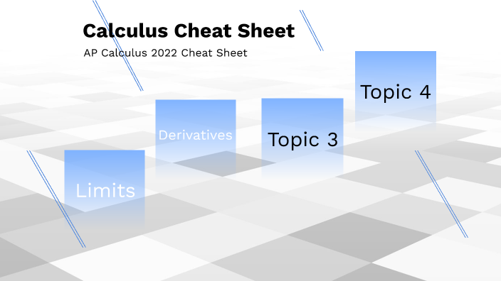 Calculus Cheat Sheet by on Prezi