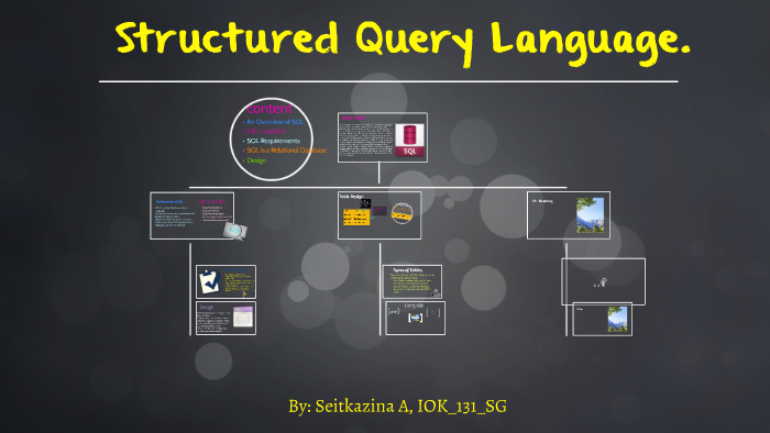 Structured Query Language. by Aygera Seytkazina on Prezi