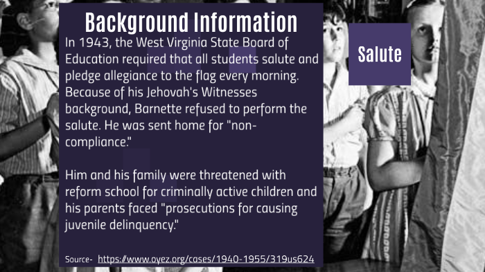 West Virginia State Board of Education v. Barnette by Lizzie Finn on Prezi