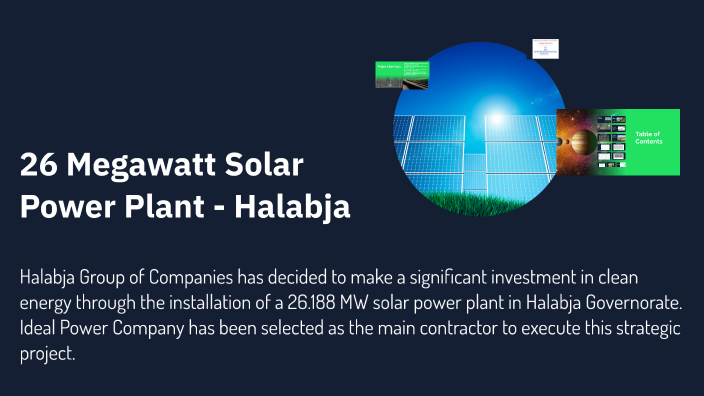 Solar Photovoltaic Plant Project Proposal by Rastgo Qasm ڕاستگۆ قاسم on ...