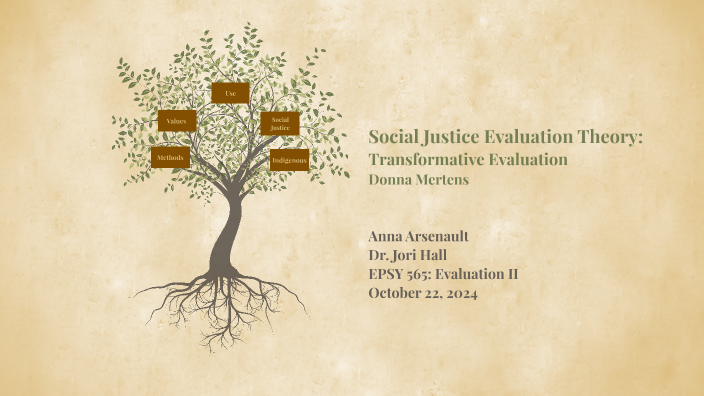 Social Justice Evaluation Theory: Transformative Evaluation Anna ...