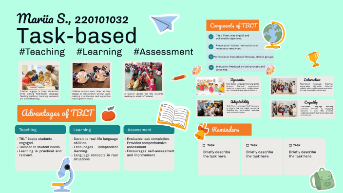 Task-Based Teaching, Learning, and Assessment by Мariia Stepeneva on Prezi