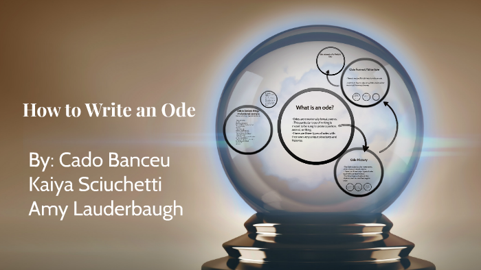 how to write a ode by on Prezi