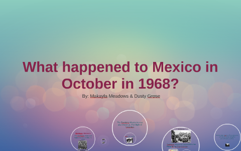 What happened to Mexico in October in 1968? by Mak Meadows on Prezi