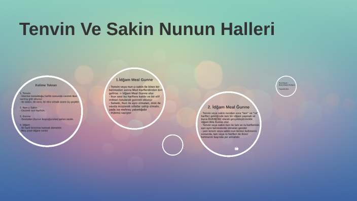 Tenvin ve Sakin Nunun Halleri by Rabia Kömbe on Prezi