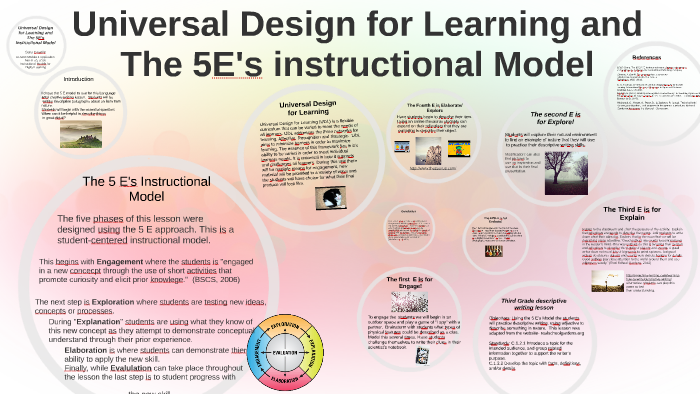 Universal Design for Learning and The 5Es instructional Model by Sara ...