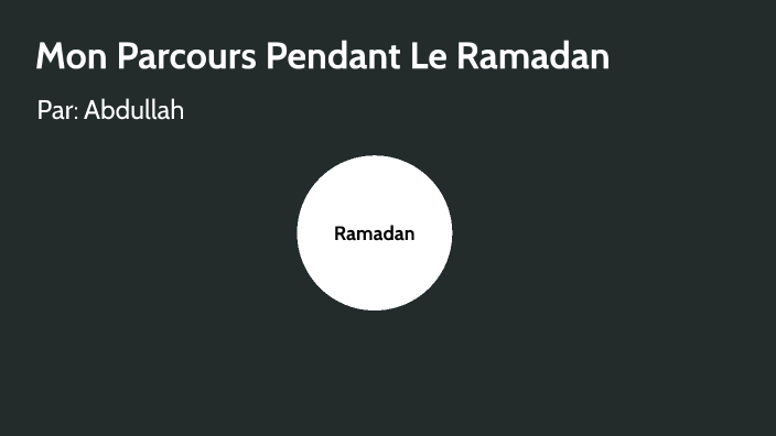 Ramadan French Mind Map by Abdullah Alhaj on Prezi